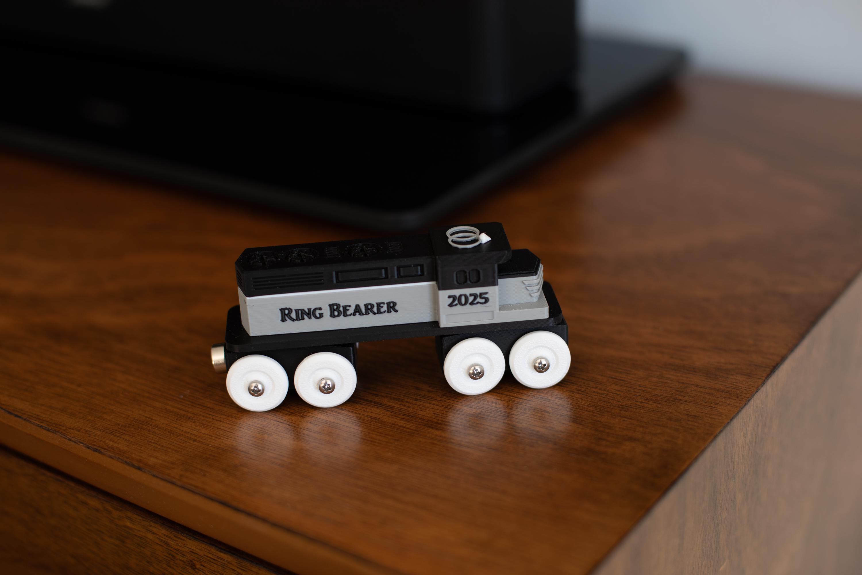 Ring Bearer Toy Train | Ages 14+| 3D Printed | Wedding | Groom Gift ...