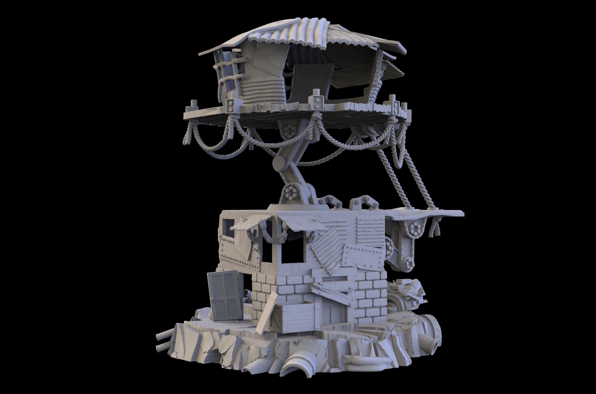 Raider's Watchtower Apocalyptic Terrain Collection 28mm - Etsy