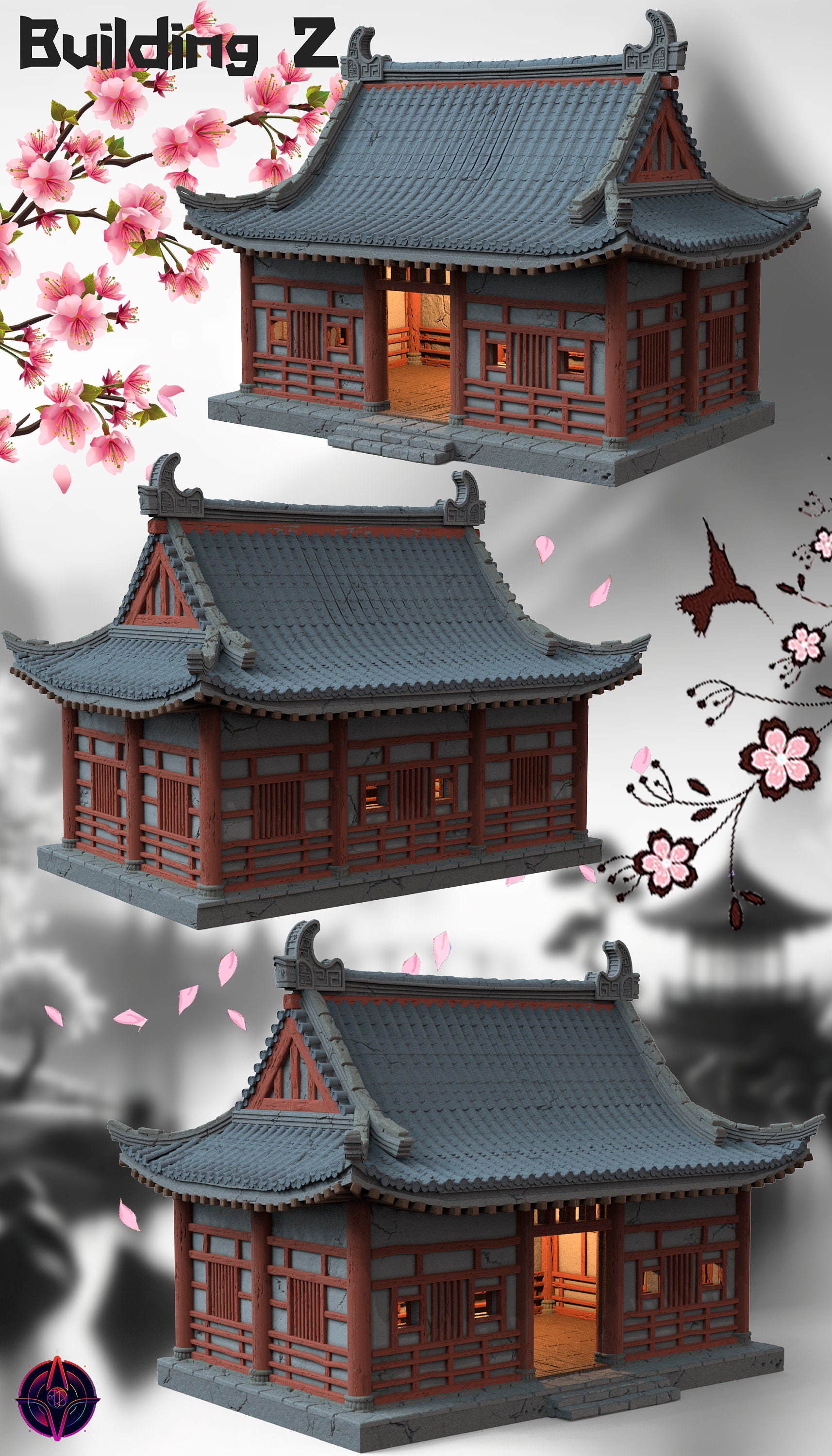 Far East Collection (digital STL Files) | Chinese Architecture | 3D ...