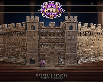 Master's Citadel Folding GM Screen - Command Epic Tales With Fatesend ...