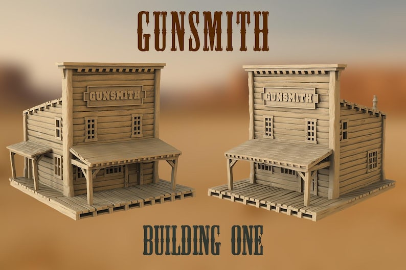 Western Village | Wild West Architecture | 3D Printable Files | FDM 3D ...