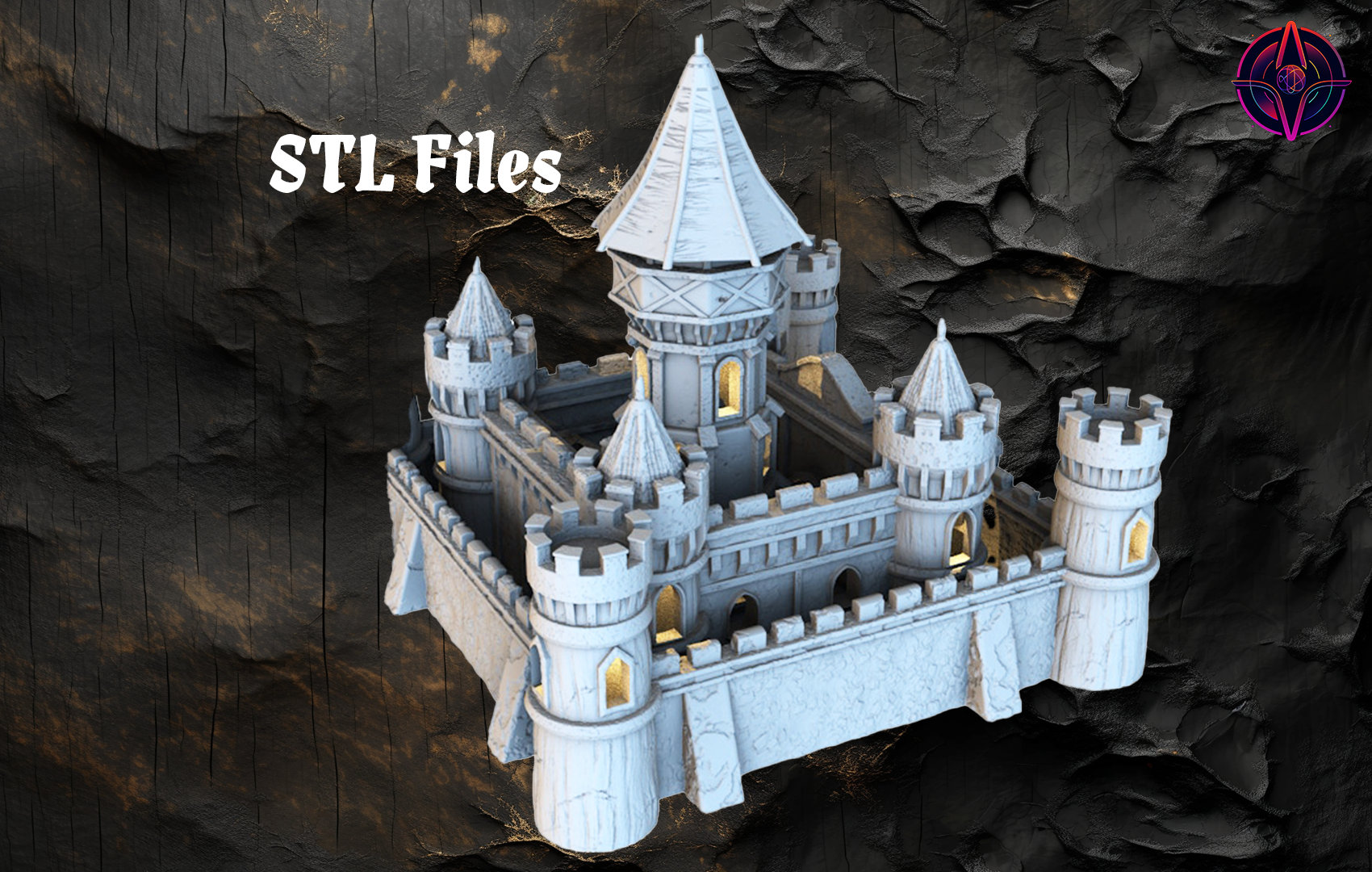 The Blackwood Castle (STL Files) | 3D Printable Terrain - Etsy