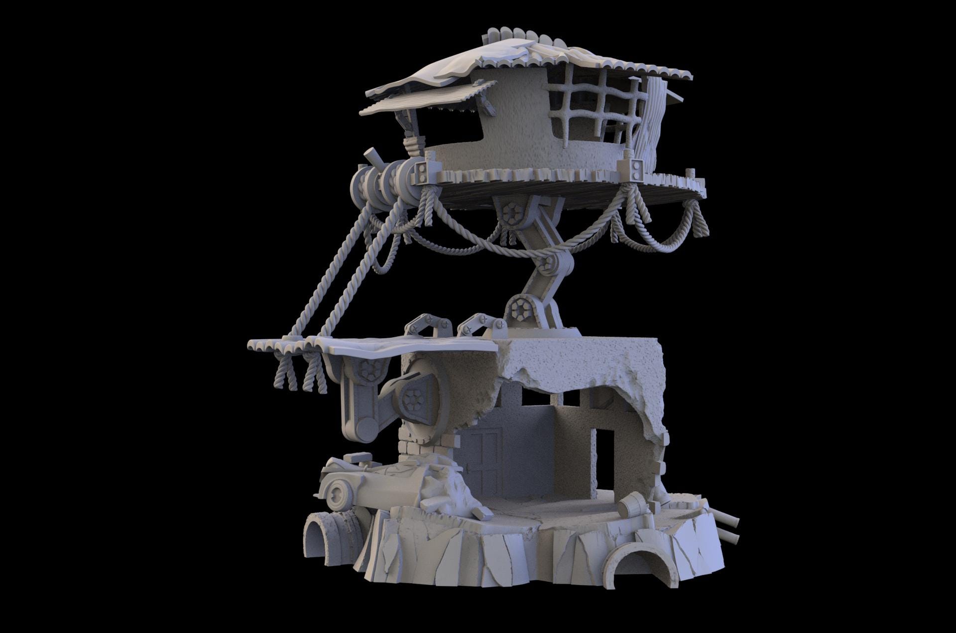 Raider's Watchtower Apocalyptic Terrain Collection 28mm - Etsy