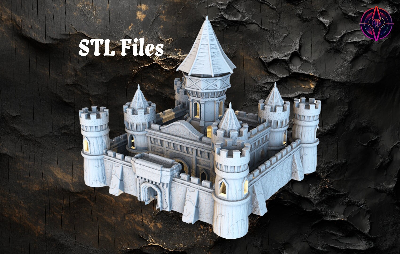 Medieval Castle 3d Printed