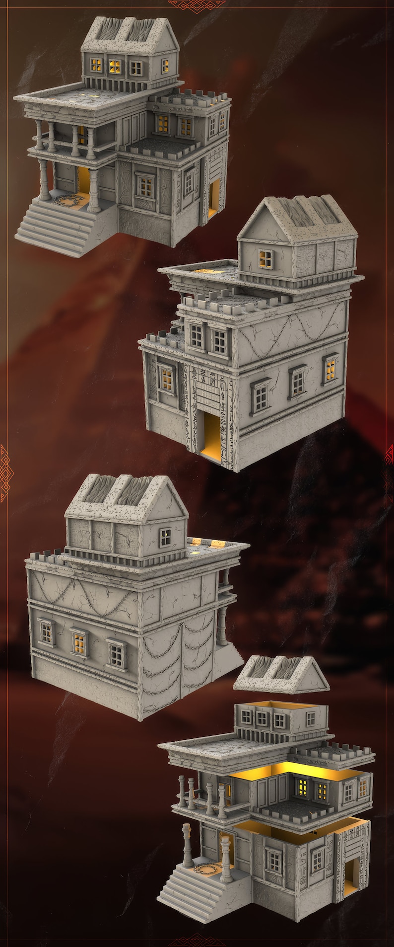 Architecture of Ancient Egypt (STL Files) + TTRPG Maps (JPG) | 3D ...