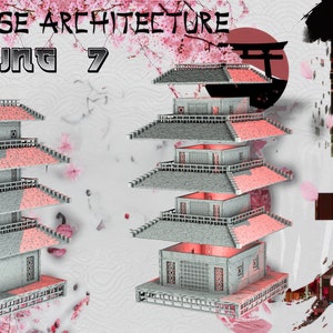 Japanese Architecture Collection digital STL Files 3D Printable Files ...