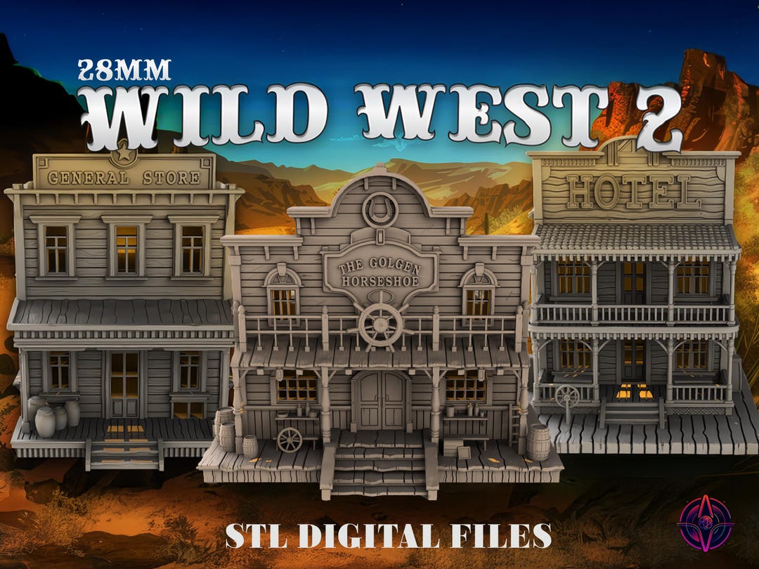 Wild West Collection 2 (digital STL Files) | American Western | 3D ...