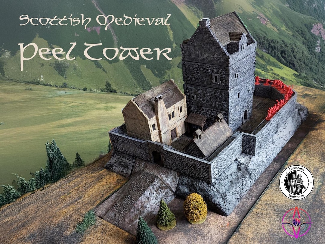 Scottish Medieval Peel Tower | Smailholm Tower | 28-32mm Terrain ...