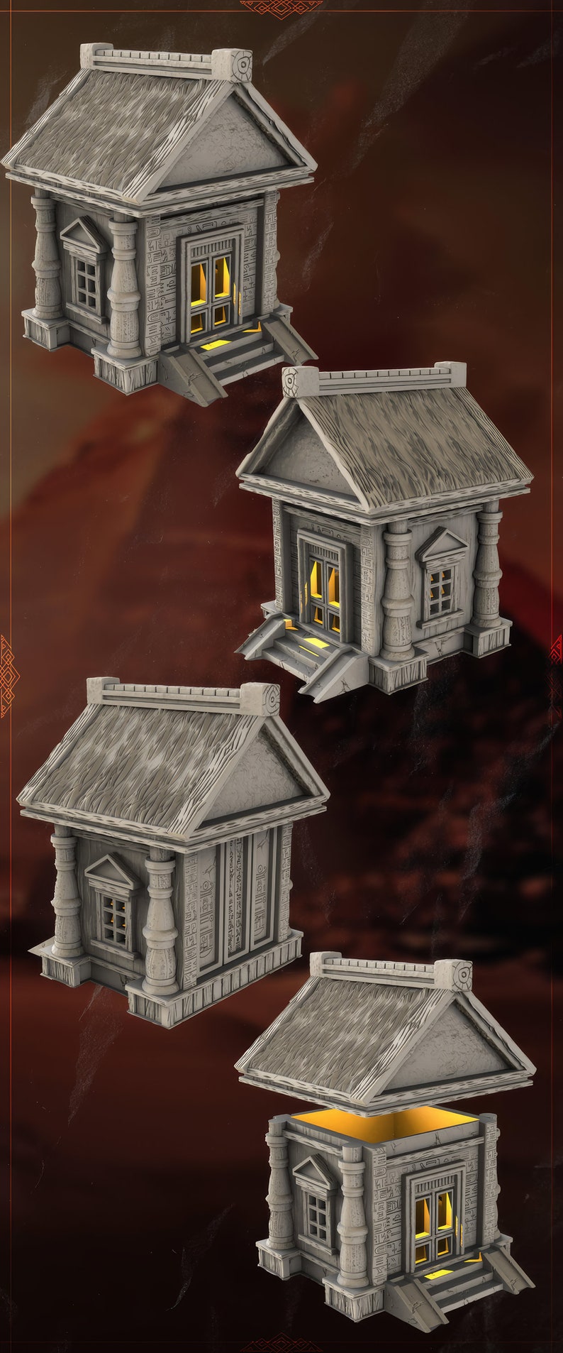 Architecture of Ancient Egypt STL Files TTRPG Maps JPG 3D Printable ...