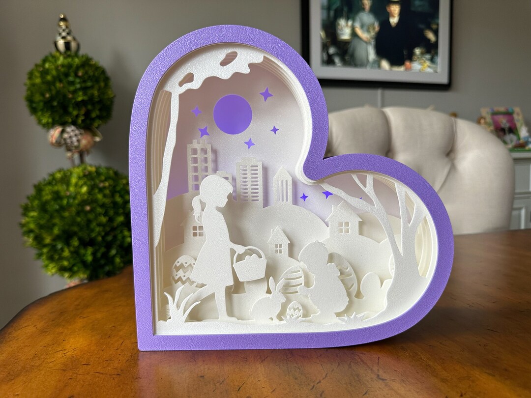 Easter Heart Shadow Box - Etsy
