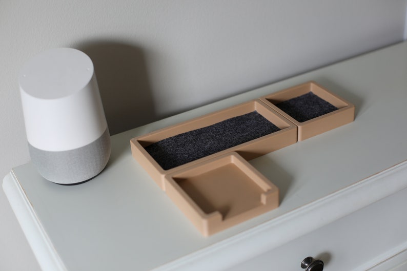 Magsquares, Modern Desk Trays, Felt Inlay, Customizable Layout ...
