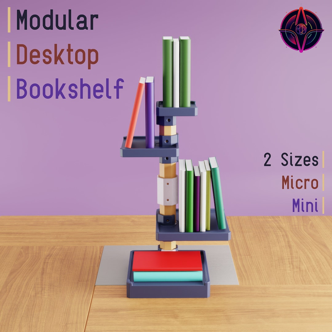 Desktop Modular Bookshelf | Mini Bookshelf | Desktop Organizer ...
