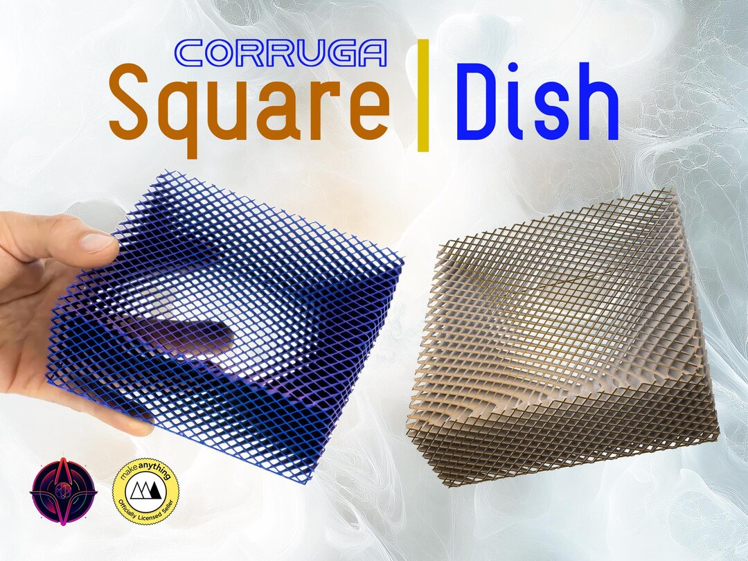 CORRUGA Square Dish | Ethereal Tray | Magic Dish - Etsy