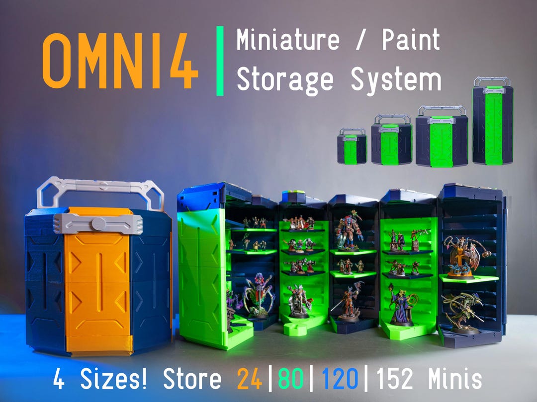 Omni 4 | Miniature Storage System | Painter's Storage System | Display ...