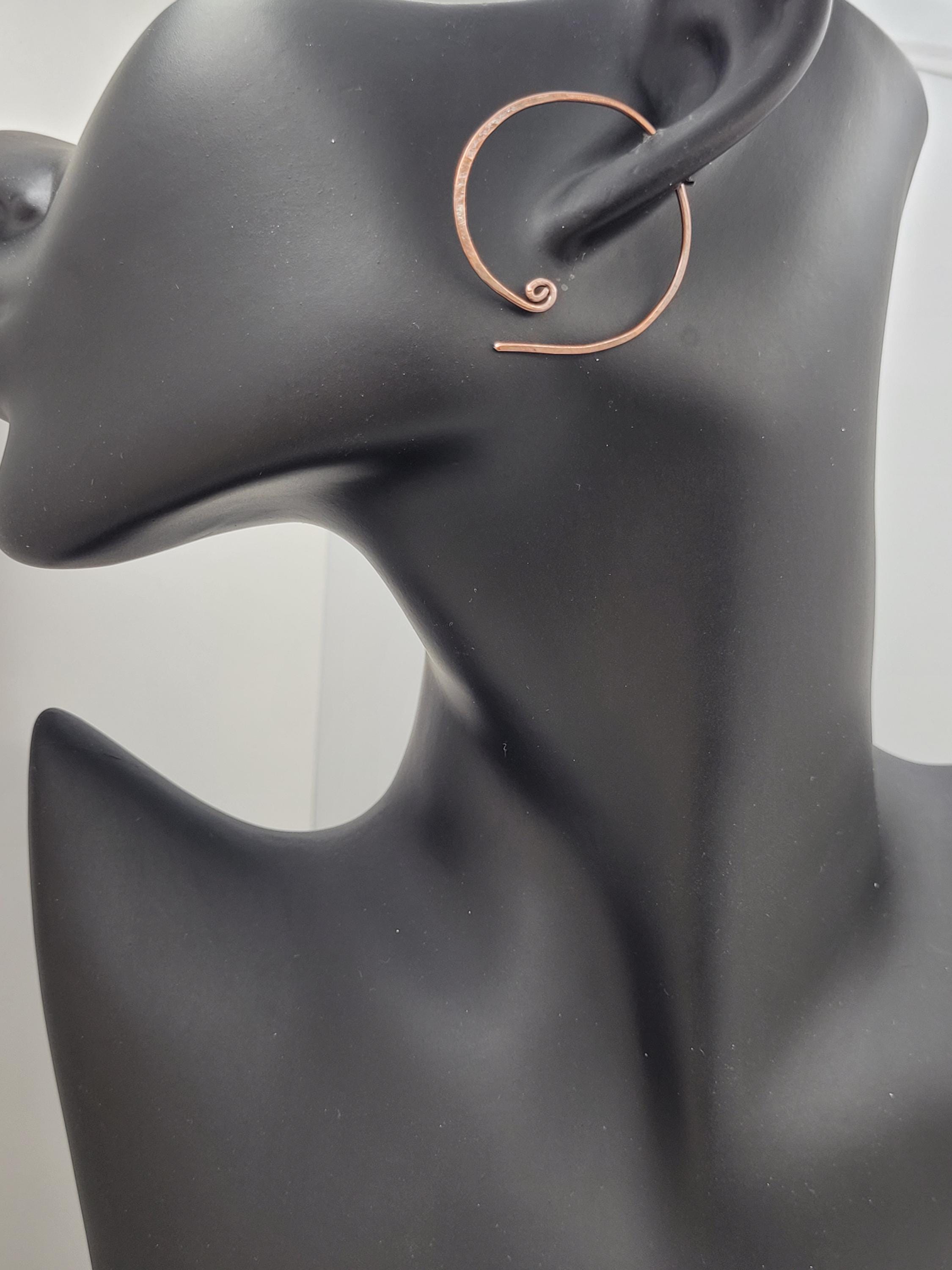 Spiral Hoop Earrings: Sterling Silver, Copper, or Gold-filled - Made in ...
