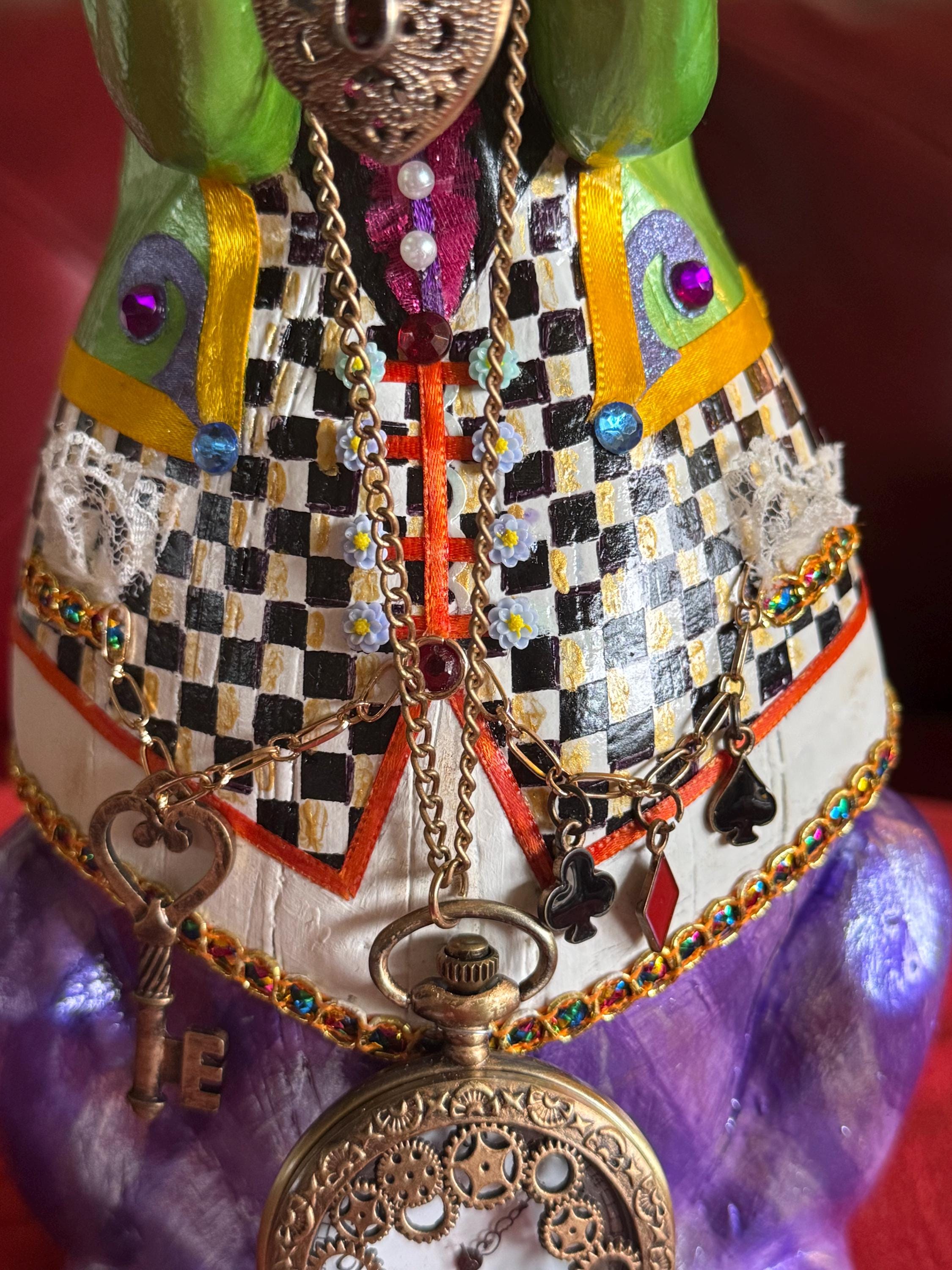 White Rabbit Sculpture,whimsical Rabbit Alice in Wonderland,easter ...