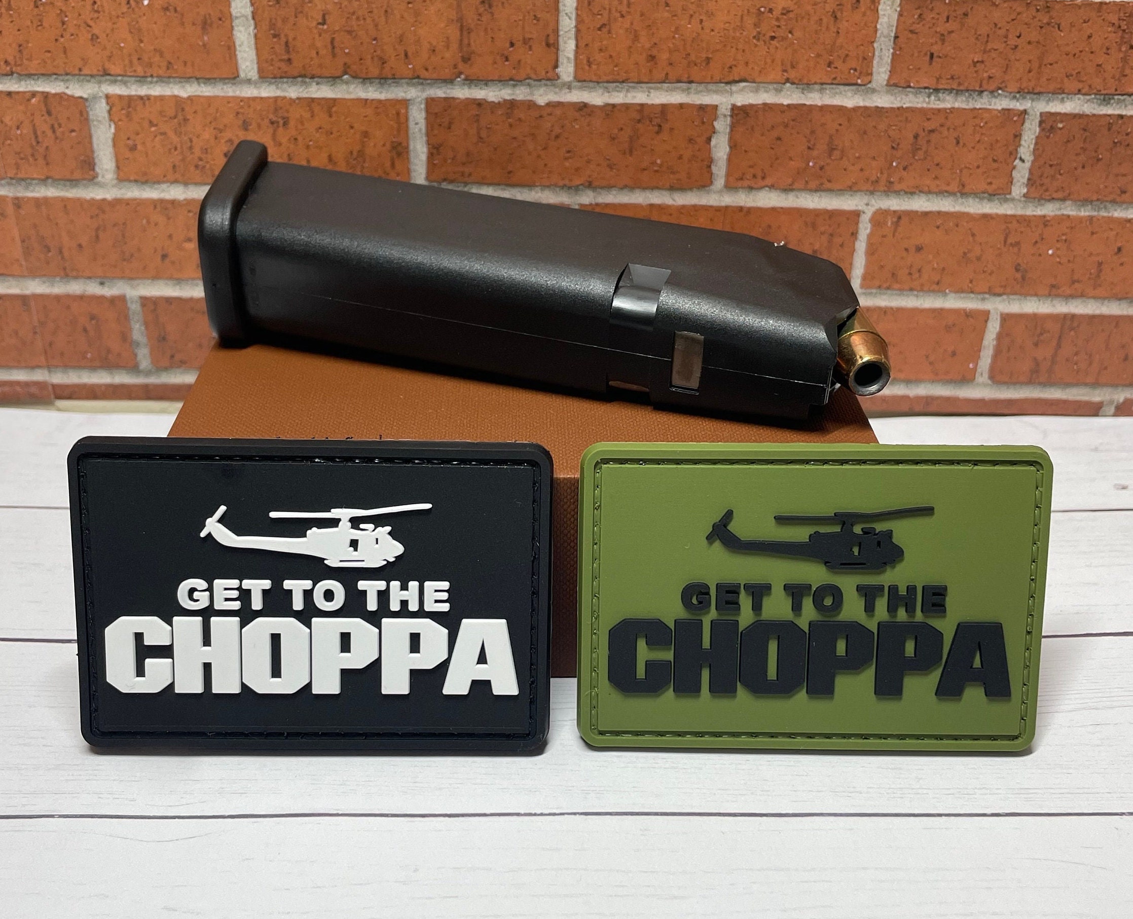 Get to the Choppa Tactical PVC Patch Morale Helicopter Army Predator ...