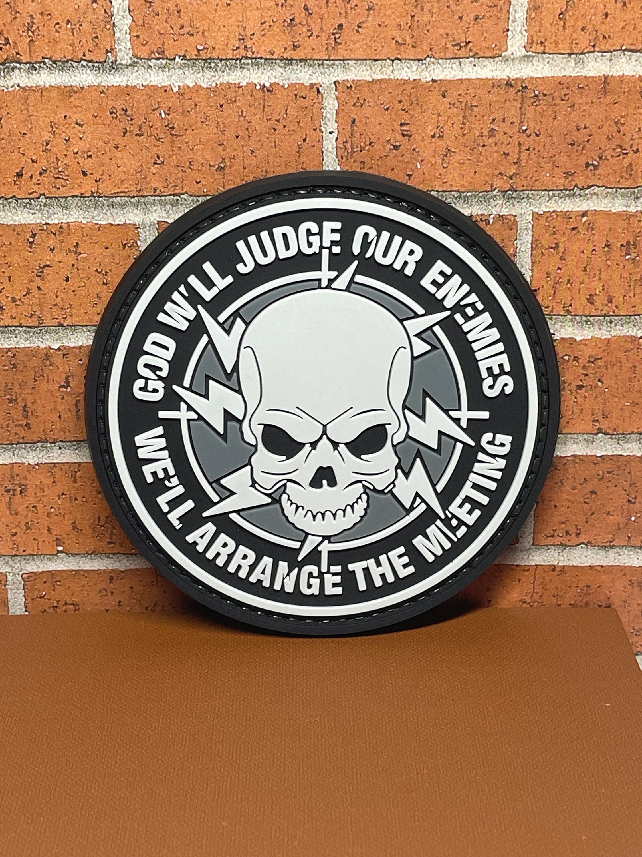 PVC Tactical Morale Patch - Punisher Skull Patch - God Will Judge ...