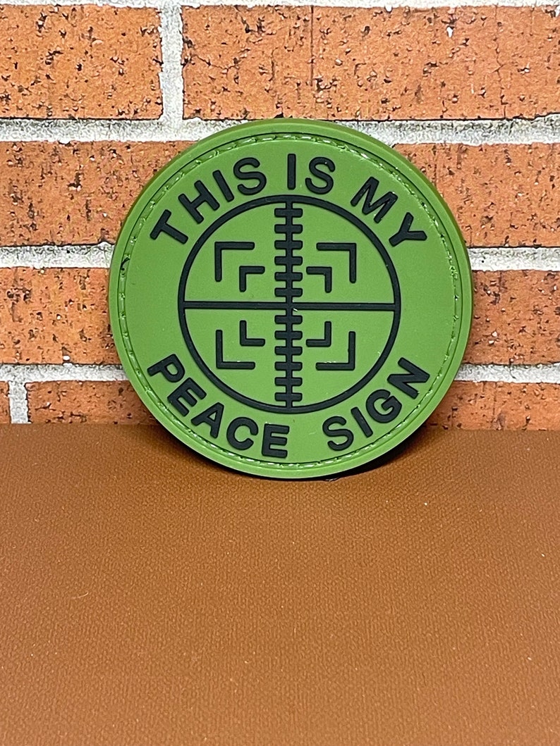 Sniper PVC Gun Patch Tactical Morale Patch Scope Hook Backed Rifle ...