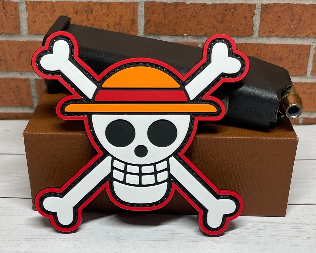 Straw Hat Skull Patch - PVC Tactical Morale One Piece Patch - Funny ...