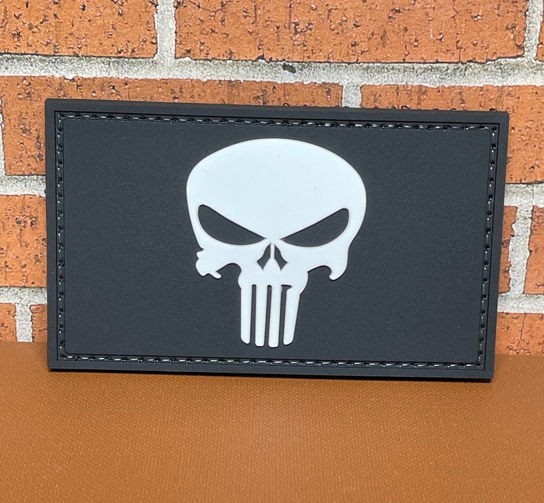Punisher PVC Patch - Tactical Morale Skull Patch - Punisher Patch Hook ...