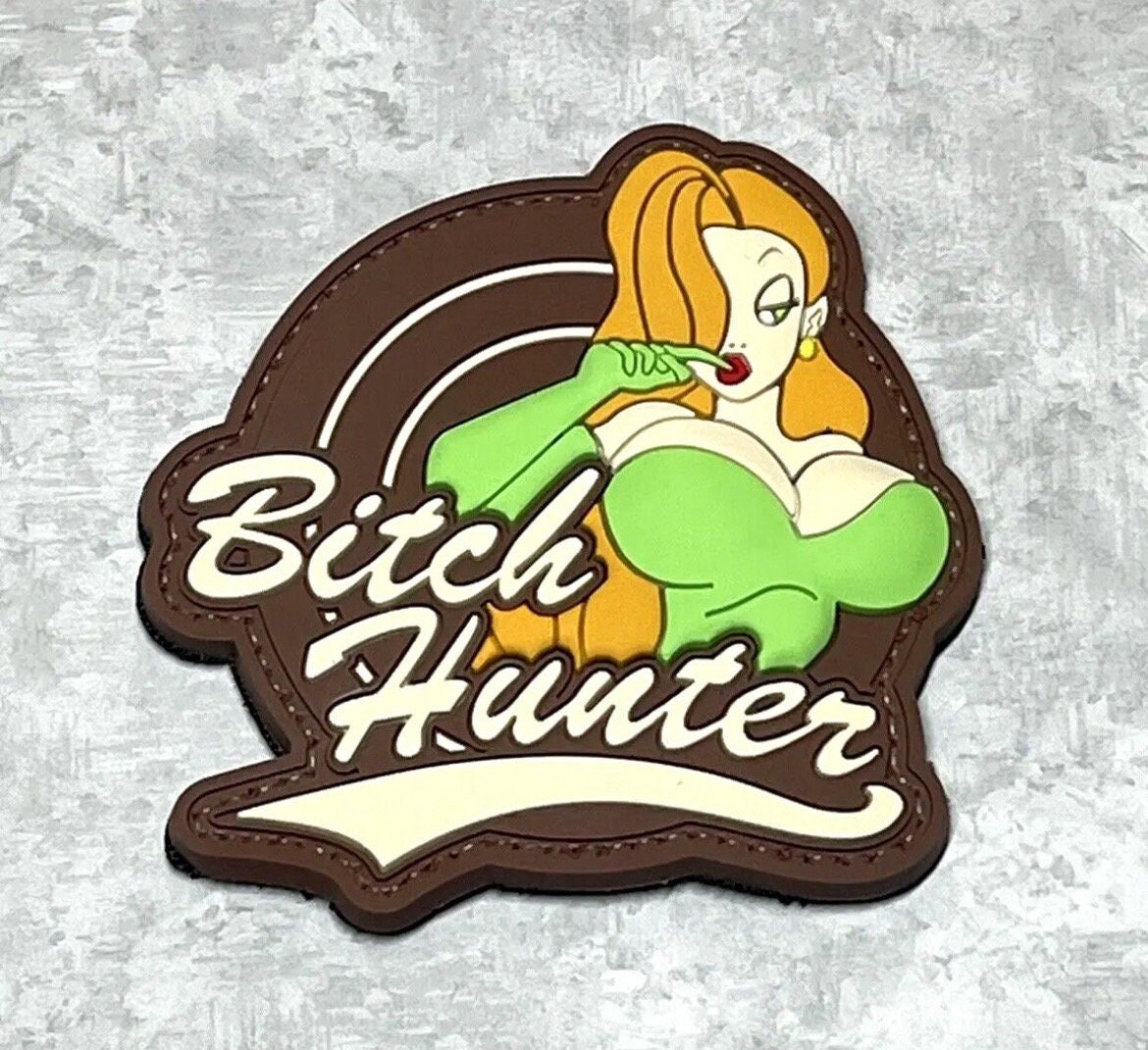 3D Bitch Hunter PVC Patch Tactical Morale Hook Backed Rubber Gun Patch - Etsy