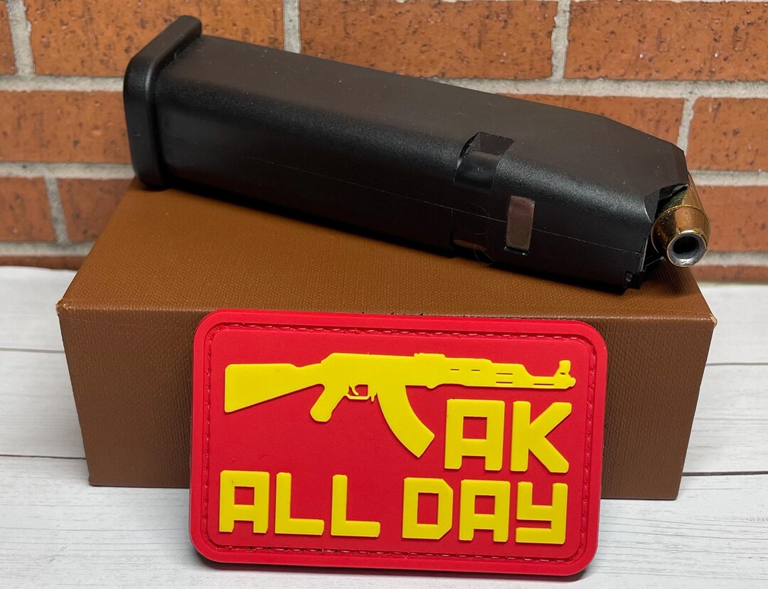 Assault Rifle Tactical PVC Gun Patch - AK All Day Patch - Ak-47 Gun ...