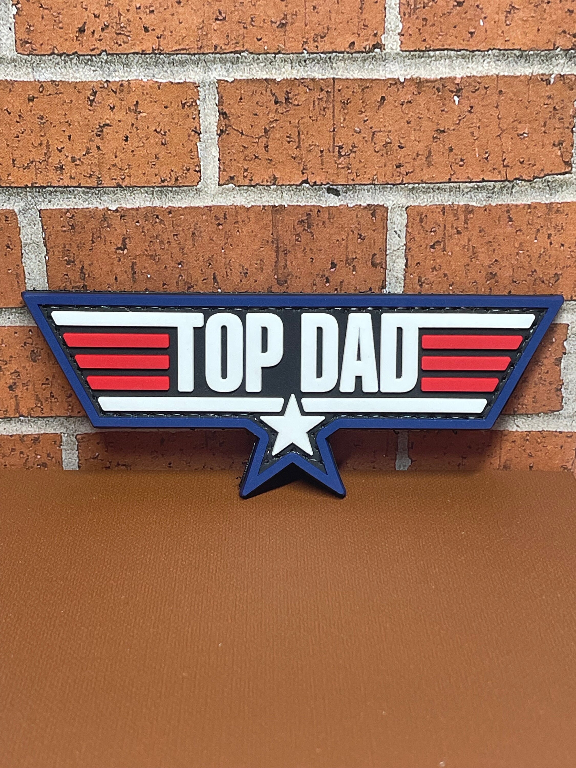 PVC Tactical Patch - Top Dad Morale Patch - Rubber Air Force Military ...