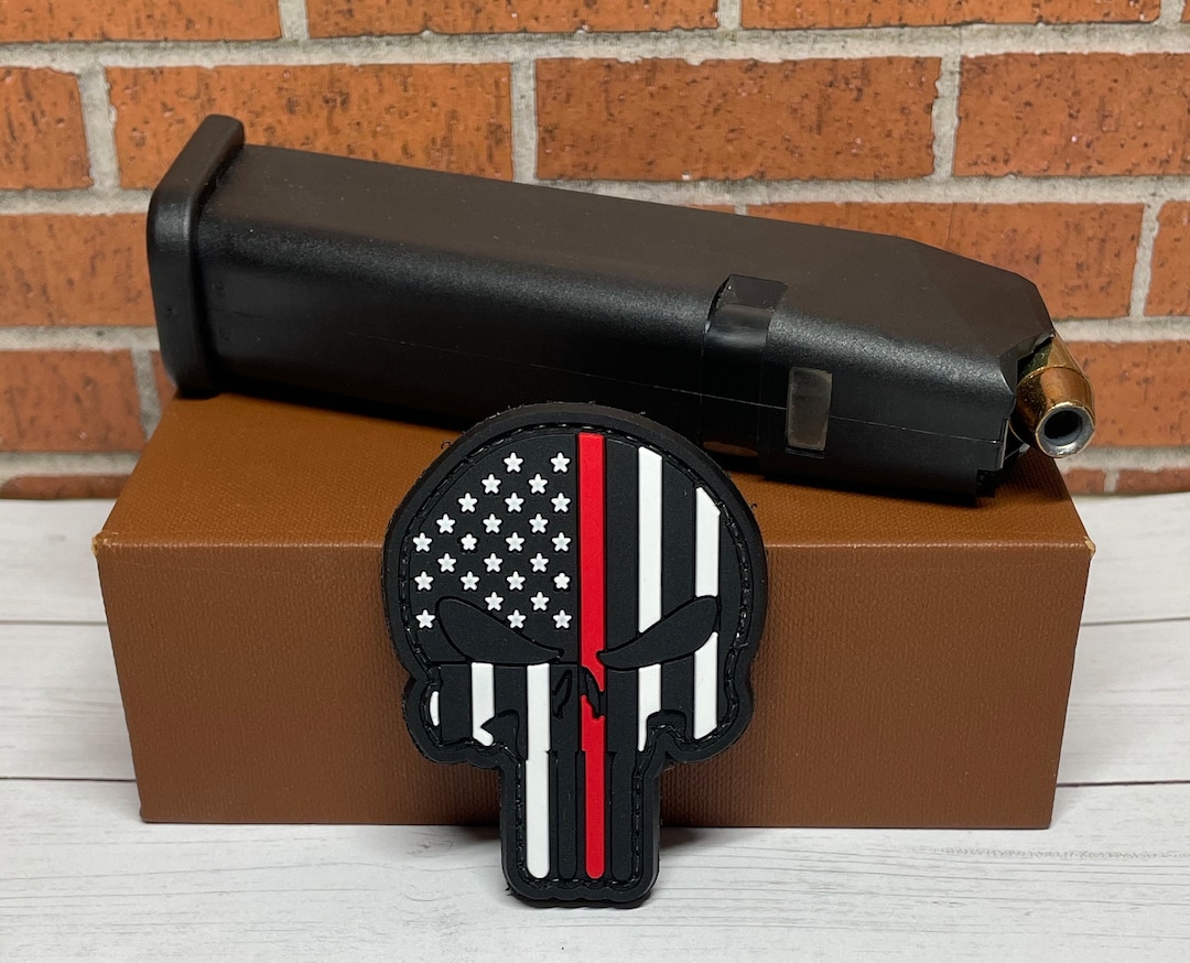 Punisher PVC Patch - Tactical Morale Gun Thin Red Line Punisher Patch ...