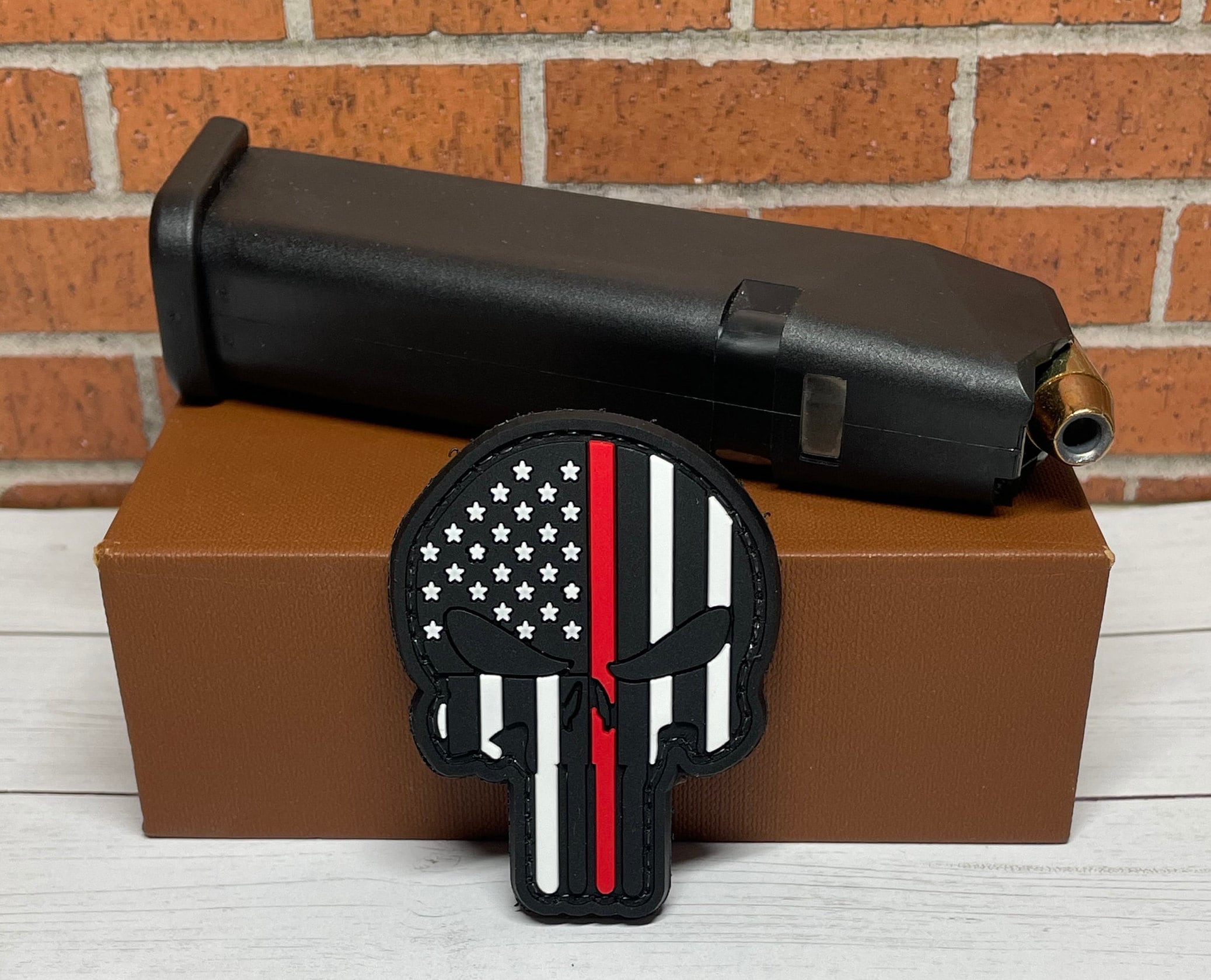 Punisher PVC Patch - Tactical Morale Gun Thin Red Line Punisher Patch ...