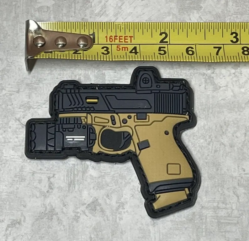 Glock PVC Gun Patch - Tactical Morale Military Pistol Patch - Handgun ...