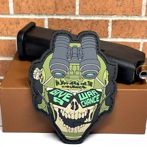 Tactical Morale PVC Patch - Military Skull Patch - Army Gun War Patch ...