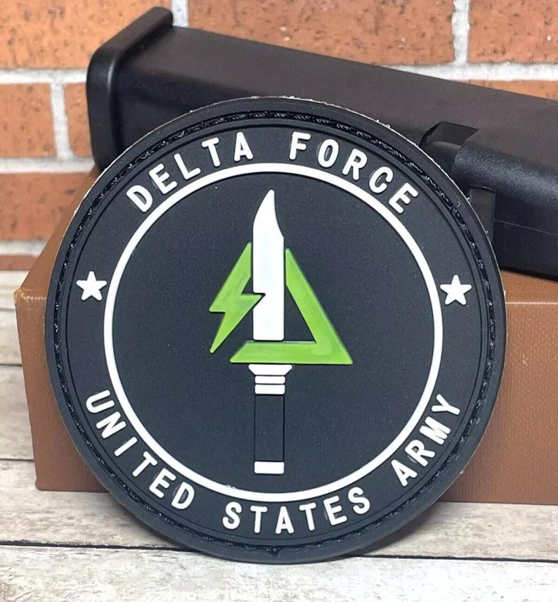 PVC Tactical Patch - Delta Force Patch - Military Morale Gun Army Patch ...