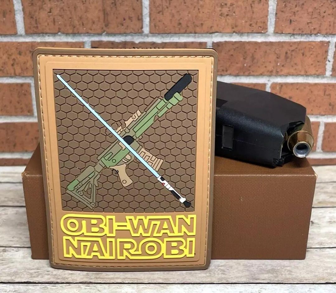 PVC Morale Tactical Patch Obi-wan Nairobi Patch Morale Gun Assault ...