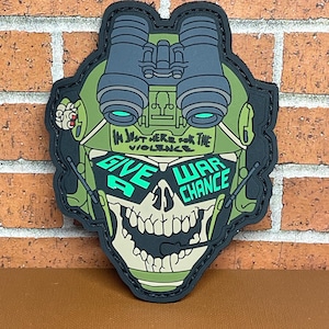 Tactical Morale PVC Patch - Military Skull Patch - Army Gun War Patch ...