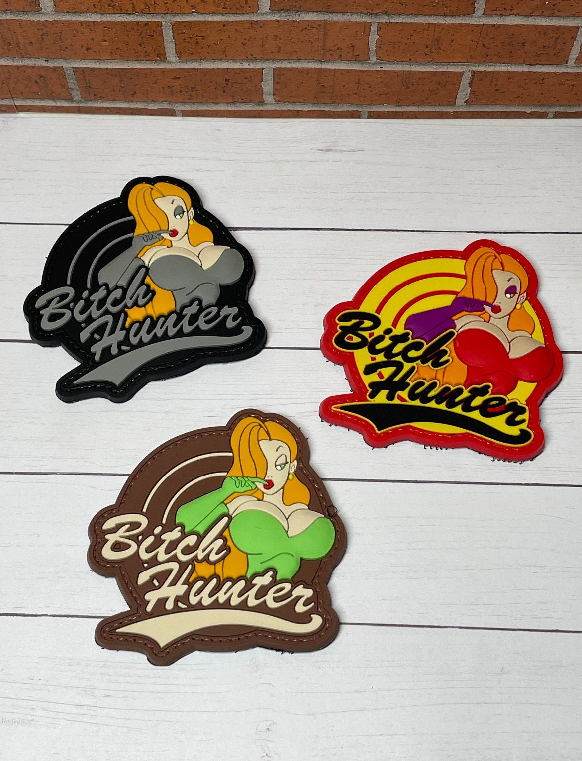 3D Bitch Hunter PVC Patch Tactical Morale Hook Backed Rubber Gun Patch - Etsy