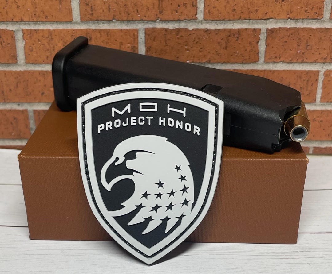 PVC Morale Patch: Metal of Honor Eagle, Hook Backed - Etsy