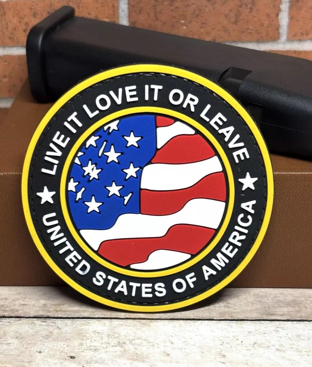 PVC Tactical Morale Patch - United States of America Patch - Love It or ...