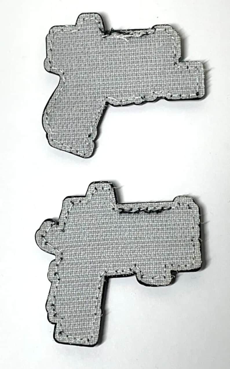 Glock 1911 PVC Gun Patch 2PC Set Tactical Morale Military Pistol Patch ...