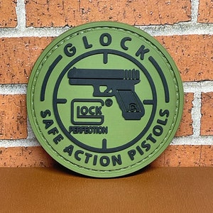 PVC Gun Patch - Tactical Morale Patch - Handgun Hook Backed Pistol ...