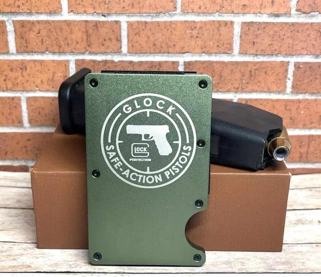 Tactical Minimalist Metal Glock Wallet Slim RFID Card Holder Glock Gun ...