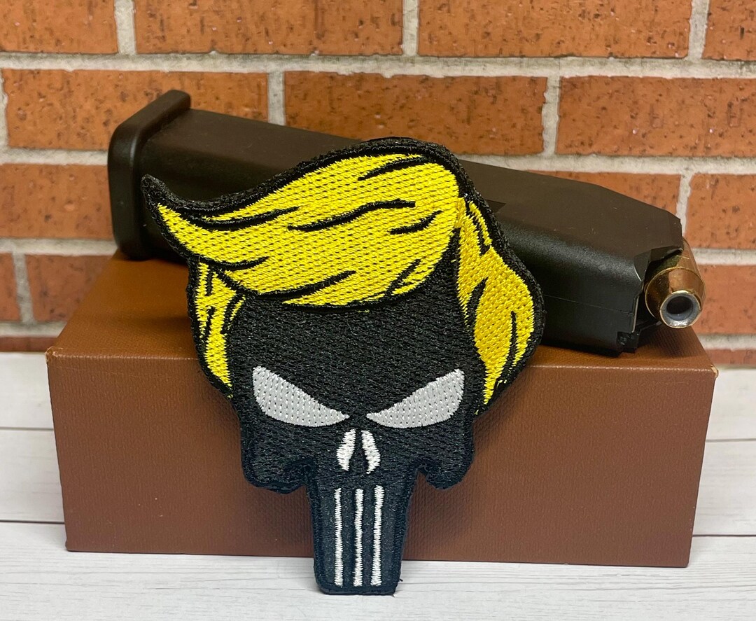 Punisher Trump Patch Tactical Morale Trump Patch Embroidered Skull ...