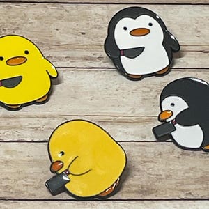Duck With Knife Pin - Enamel Penguin With Knife Pin - Tactical Morale ...