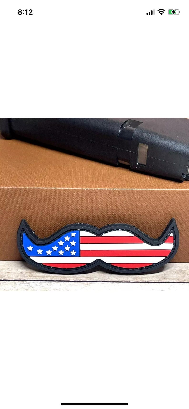 PVC Mustache American Flag Patch - Tactical Morale Patch - Etsy