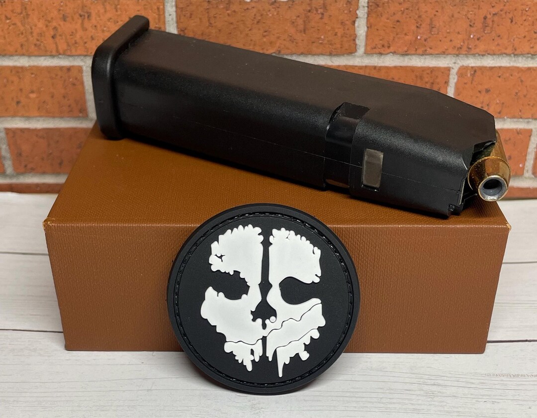 PVC Tactical Morale Patch White Ghost Skull Call of Duty Patch Ghost ...