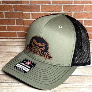 Richardson 112 Squatch Life Hat - Bigfoot Sasquatch Custom Leatherette ...