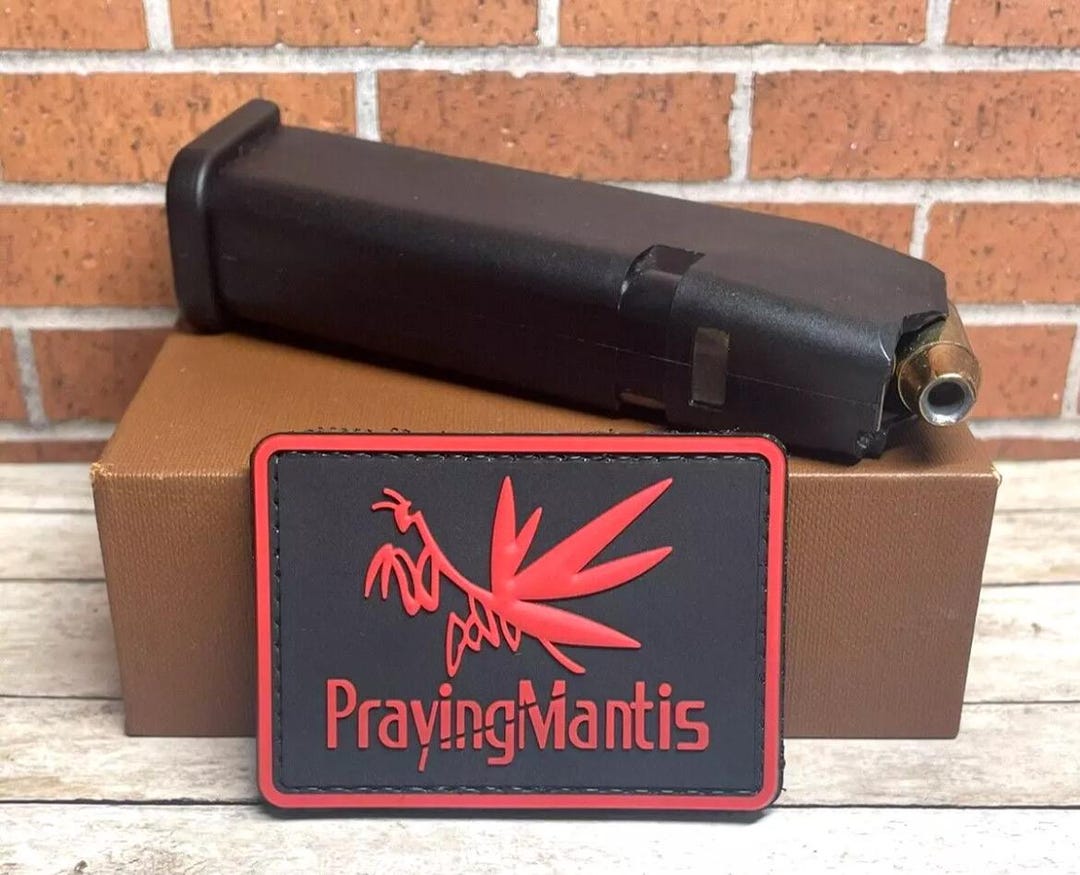 PVC Tactical Patch - Praying Mantis Patch - Morale Gun Praying Mantis Patch - Etsy