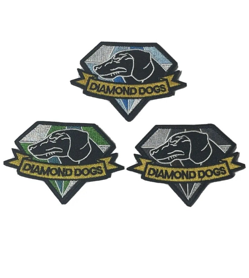Diamond Dogs Tactical Patch Metal Gear Solid Fox Hound Dogs Patch Hook ...