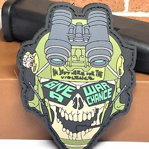 Tactical Morale PVC Patch - Military Skull Patch - Army Gun War Patch ...