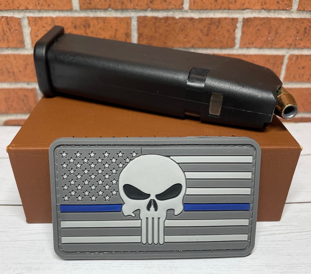 Punisher PVC Patch - Tactical Law Enforcement USA Morale Skull 3D Gun ...